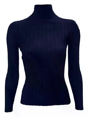 LA ROSE Ribbed Pullover - Blue