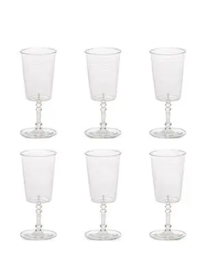 SELETTI Round-base Wine Glass - White