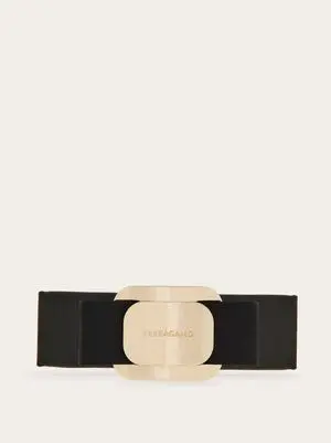 FERRAGAMO Hair Clip With Vara Plate - Black