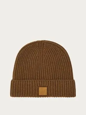 FERRAGAMO Knitted Beanie - Brown