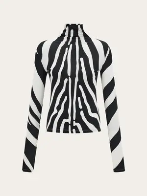 FERRAGAMO Stretch Jersey Turtleneck - Black