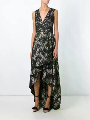 Alice + Olivia V-neck High-low Dress