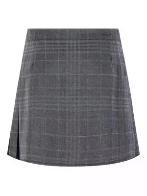 Balenciaga Tartan Patterned Skirt