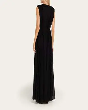 Ulla Johnson Aida Cascading Ruffle Gown