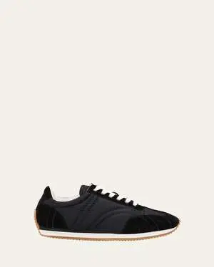 TOTEME Sport Monogram Quilted Low-top Sneakers - Black