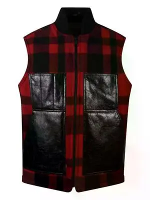 Junya Watanabe Panelled Gilet - Red