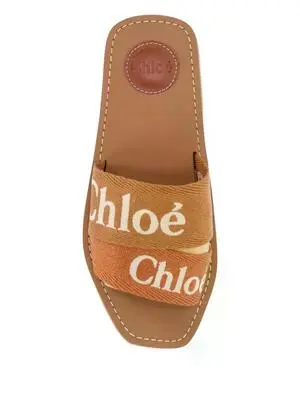 Chloé Logo Strap Sandals