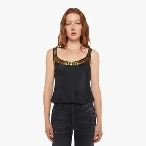Alix Of Bohemia Silk Fiona Gilded Coin Top