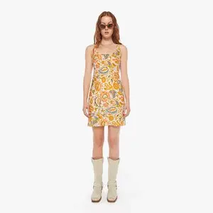 Alix Of Bohemia Addie Dress Topaz Flower - Orange