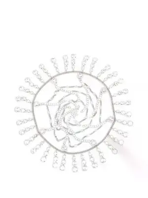 Rabanne Crystal-chain Headpiece - Silver