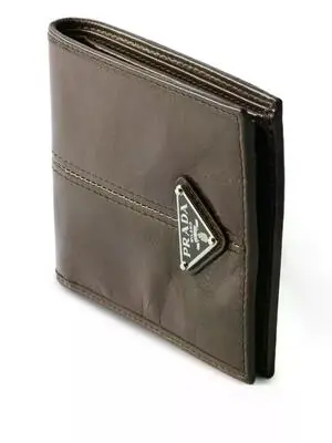 Prada Triangle Logo Leather Wallet