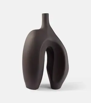 101 COPENHAGEN Ni Medium Ceramic Vase Kristian Sofus Hansen And Tommy Hyldahl - Brown