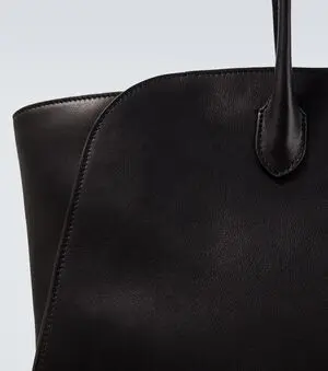 THE ROW Marlo 17 Leather Tote Bag - Black