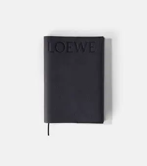Loewe Debossed Leather Notebook - Blue