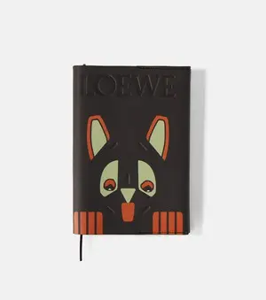 Loewe X Louis Wain Leather Notebook - Black