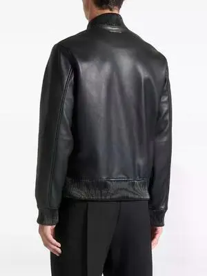 Manière De Voir Faux Leather Bomber Jacket