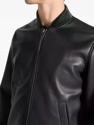 Manière De Voir Faux Leather Bomber Jacket