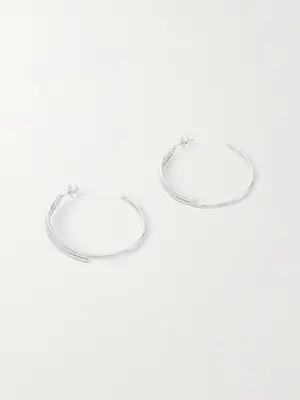 YSSO Queen Hoop Earrings - Silver