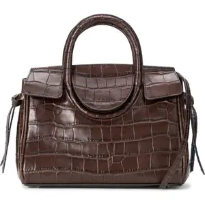 Staud Mini Maude Croc-embossed Carryall