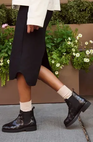 275 CENTRAL Nadia Woven Leather Boots
