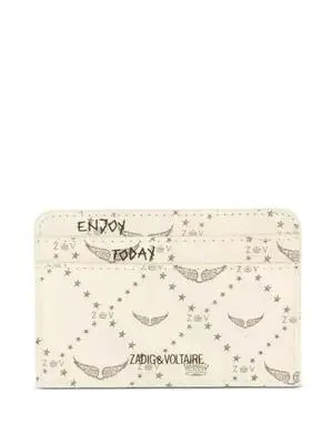 Zadig&Voltaire Zv Pass Monogram Card Case - Neutrals
