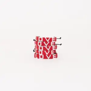 UBUNTU LIFE Love Bracelet Bundle - Red & White