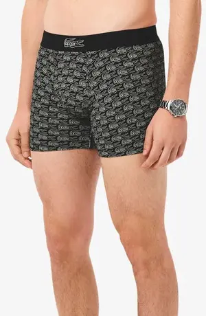 Lacoste Core Graphics Boxer Briefs