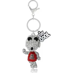 PEANUTS Snoopy 'joe Cool' Crystal Keychain With Stay Cool Tag - Multi