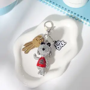 PEANUTS Snoopy 'joe Cool' Crystal Keychain With Stay Cool Tag