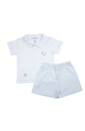 CUCLIE Golf Pima Short Set