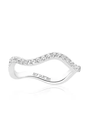 SIF JAKOBS JEWELLERY Ellera Waves Ring - 925 Sterling Silver