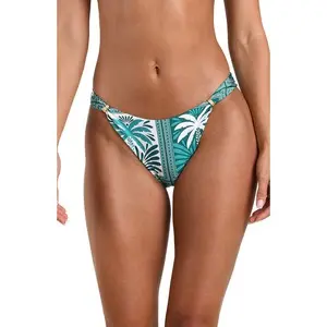 SUNSHINE 79 Patchwork Palms Bikini Bottoms - Turquoise