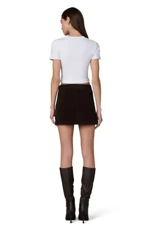 Joe's Jeans Faux Suede A-line Miniskirt