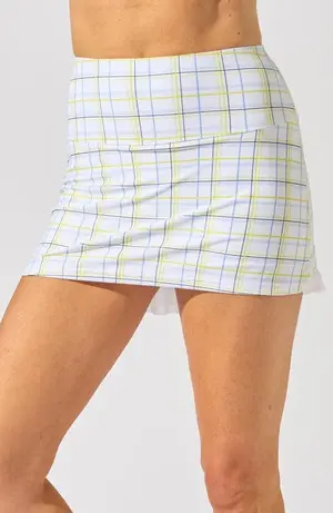 BOBBE ACTIVE A-line Plaid Mini Skirt - Courtcore Plaid