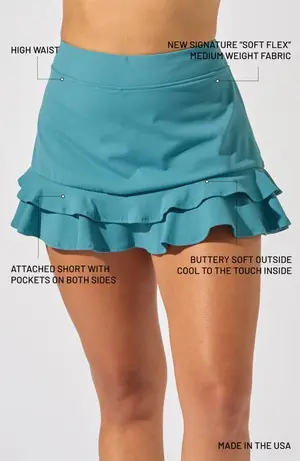 BOBBE ACTIVE Deuce Skirt - Rainforest Green