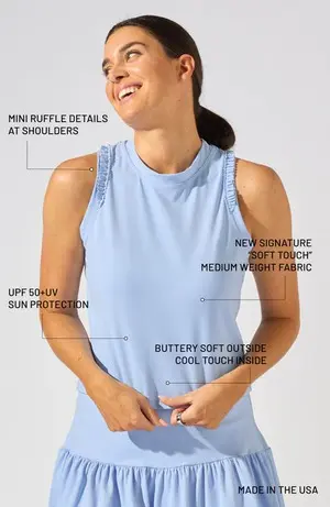 BOBBE ACTIVE Rally Tank - Wisp Blue