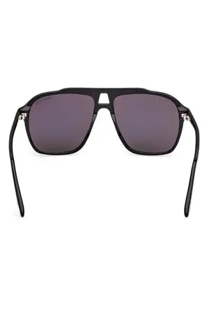 TOM FORD Navigator Sunglasses - Black/eco/smoke Lenses