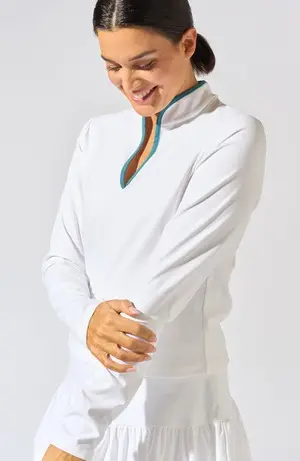BOBBE ACTIVE Volley Long-sleeve Top - White
