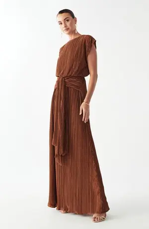 SAVEL Zarina Maxi Dress By - Rust