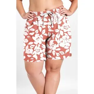 CALYPSA 7" Board Shorts - Rusty Rose