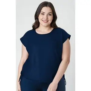 CALYPSA Loose Fit Swim Top - Navy