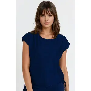 CALYPSA Loose Fit Swim Top - Navy