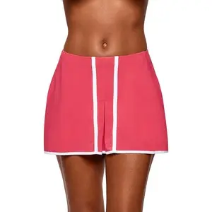 BOBBE ACTIVE Box-pleated Skater Skirt - Geranium
