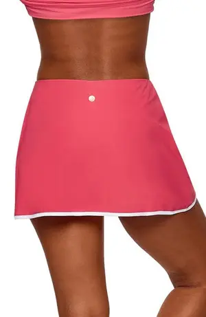 BOBBE ACTIVE Box-pleated Skater Skirt - Geranium