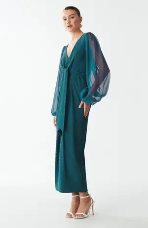 SAVEL Indiana Midi Dress - Teal