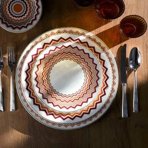 Missoni Dessert Plate 2 Pcs. Set - Multicolor