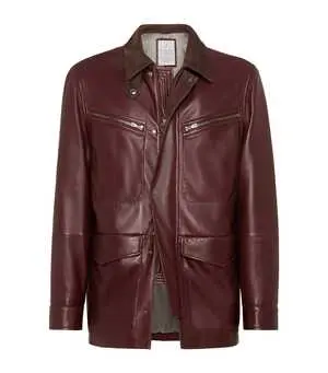 Men's Red Leather Jackets
