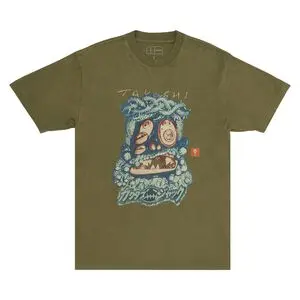 CACTUS JACK BY TRAVIS SCOTT Cactus Jack X Takashi Murakami Melted Utopia Dream Zodiac Tee - Green