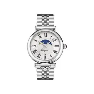 FERRAGAMO Ora Moonphase Bracelet Watch - Silver