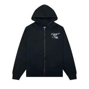 ONE OF THESE DAYS Mustang Cross Zip Up Hoodie - Black